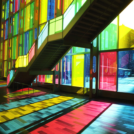 Vetro laminato con film colorato di QUIDAM - Guidafinestra