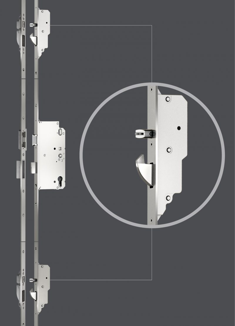 Chiusura automatica AS 3600 per porte di ingresso - Guidafinestra