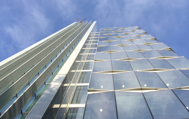 Facciata a diamante Focchi per 12,14 New Fetter Lane - Guidafinestra