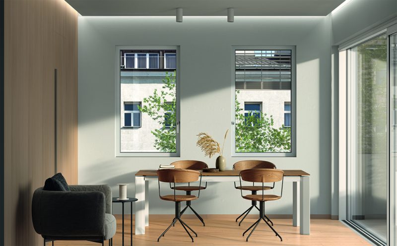 Nuova finestra panoramica Schüco AWS 75 PD.SI - Guidafinestra