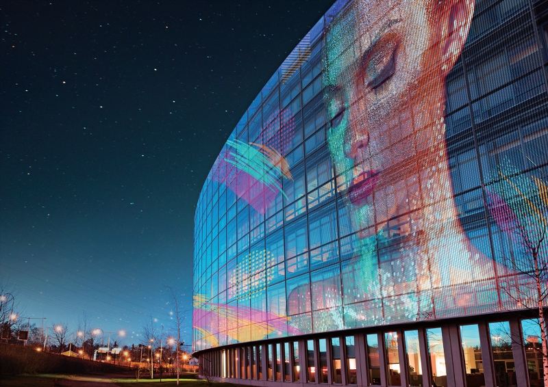 LED Film di LG per la comunicazione digitale - Guidafinestra