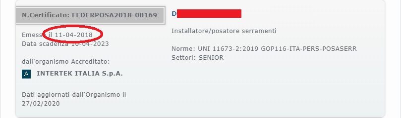 Da Intertek chiarimenti sui certificati dei posatori - Guidafinestra