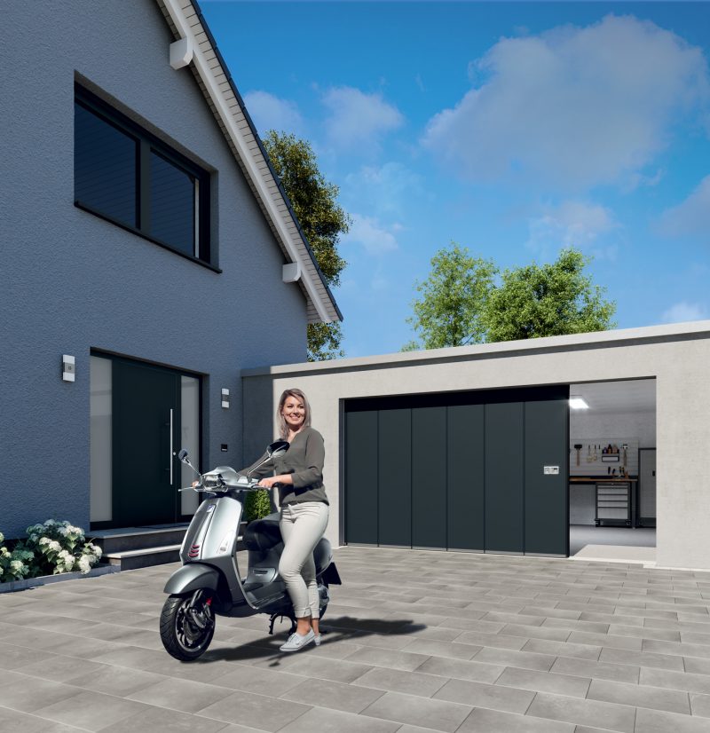 Portone sezionale a scorrimento laterale HST Hörmann - Guidafinestra