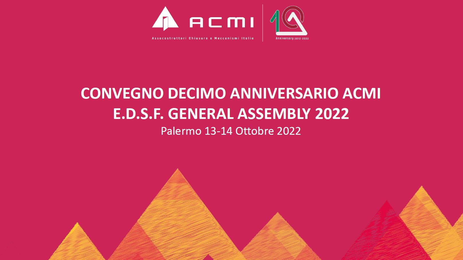 Acmi festeggia il decennale delle Chiusure tecniche - Guidafinestra